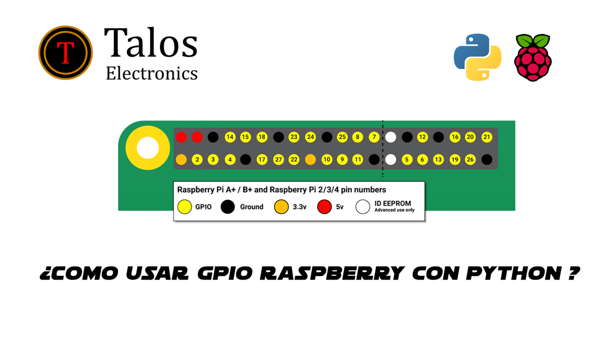 ¿Como usar GPIO raspberry con python ? — Talos Electronics