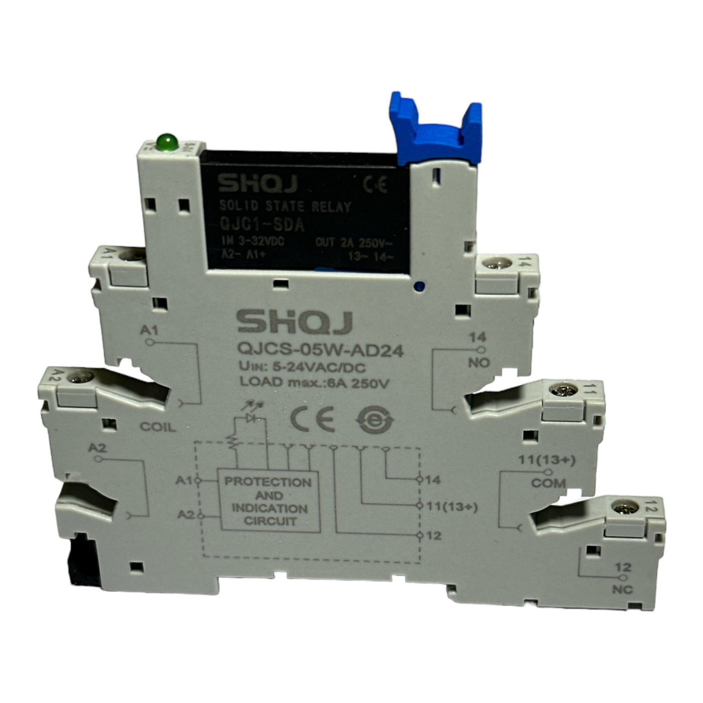 Relevador estado solido con clema porta rele — Talos Electronics