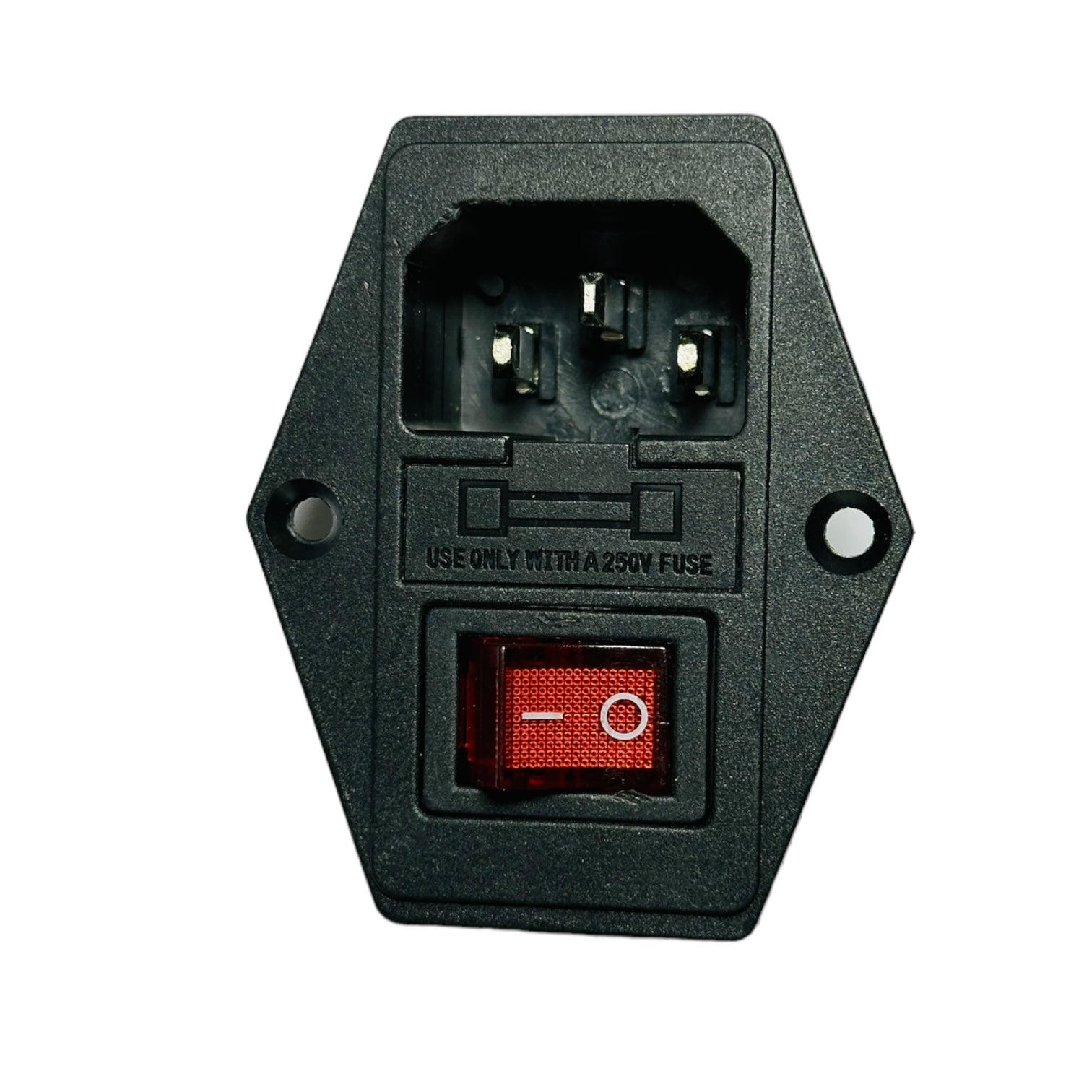 Conector para interlock con switch y portafusible — Talos Electronics