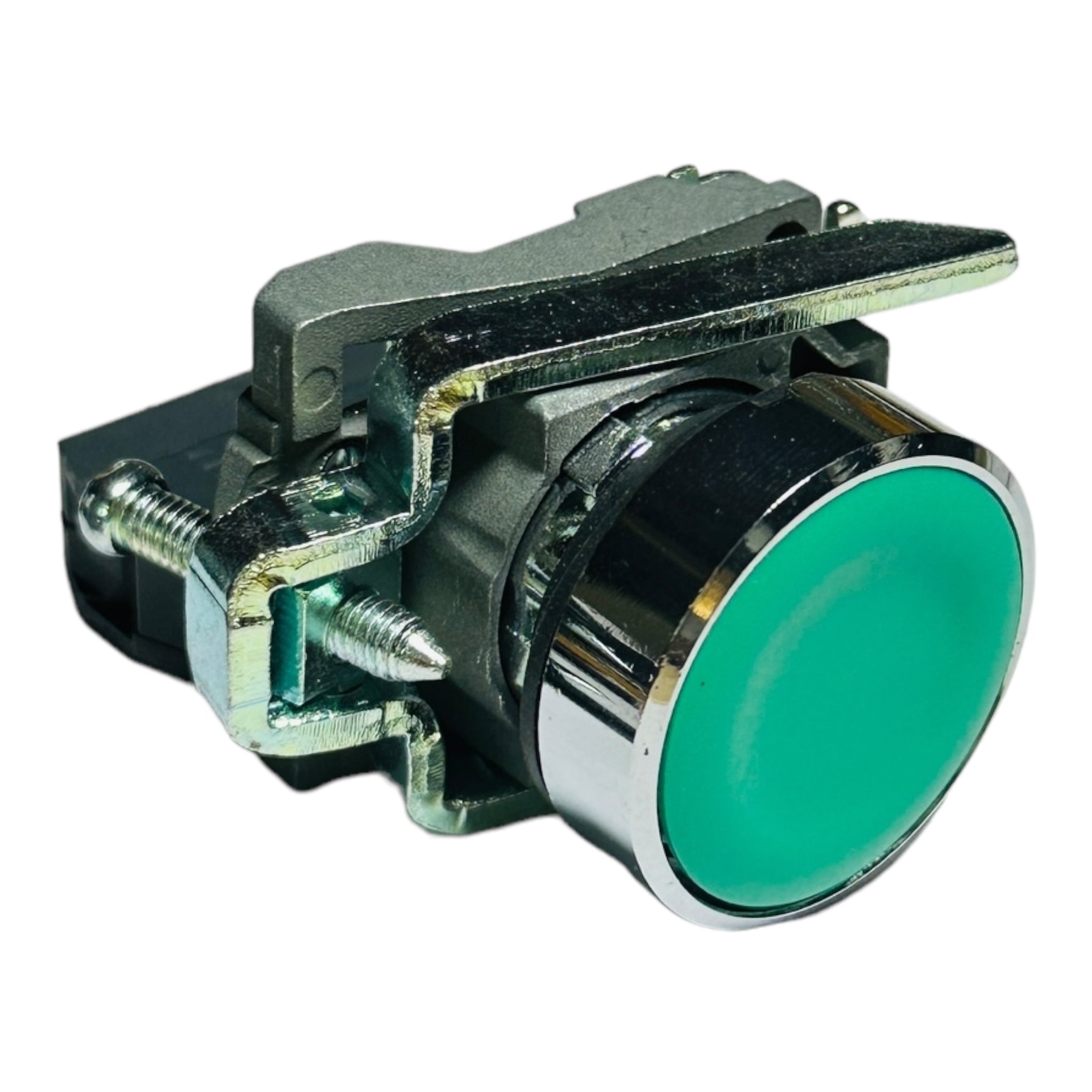 Botón pulsador verde normalmente abierto — Talos Electronics