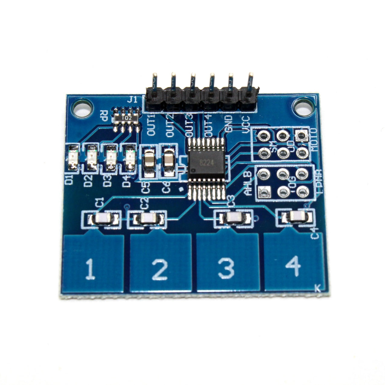 Módulo de sensor táctil de 4 canales TTP224 — Talos Electronics