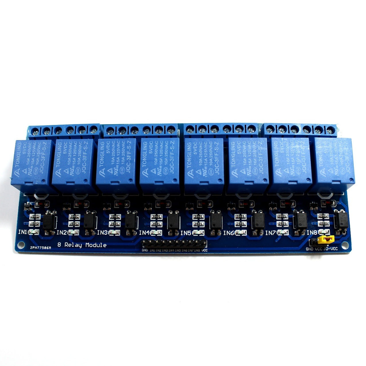 Módulo relevador de 8 canales — Talos Electronics