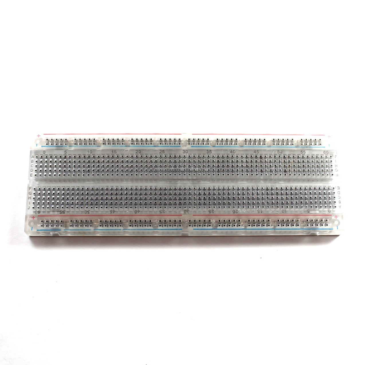 Protoboard 830 puntos Transparente — Talos Electronics